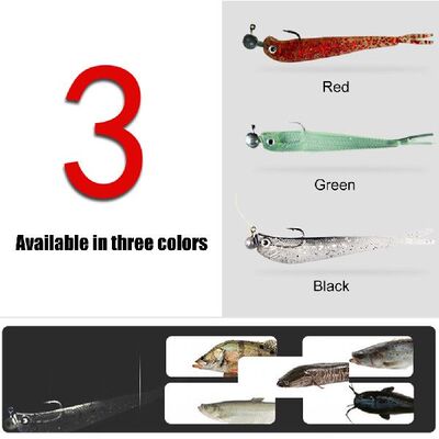 新品5pcslot Fishing Baitt Soft Worm Artificial Fake Soft Lur