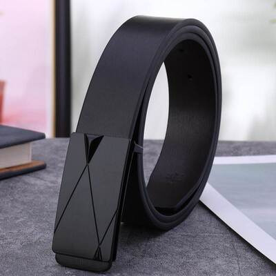 Mens Waist Belt Men Belts Leather Man For Jeans Black Male