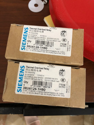 西门子继电器3RU6126-1HB0 数量2