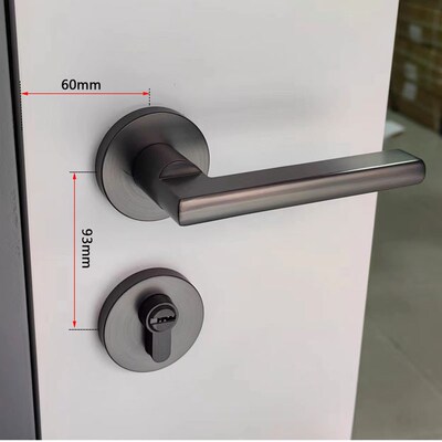 室内门锁8560侧板240mm黑镍灰青古黄古PVD亮金雅镍色木门分体门锁