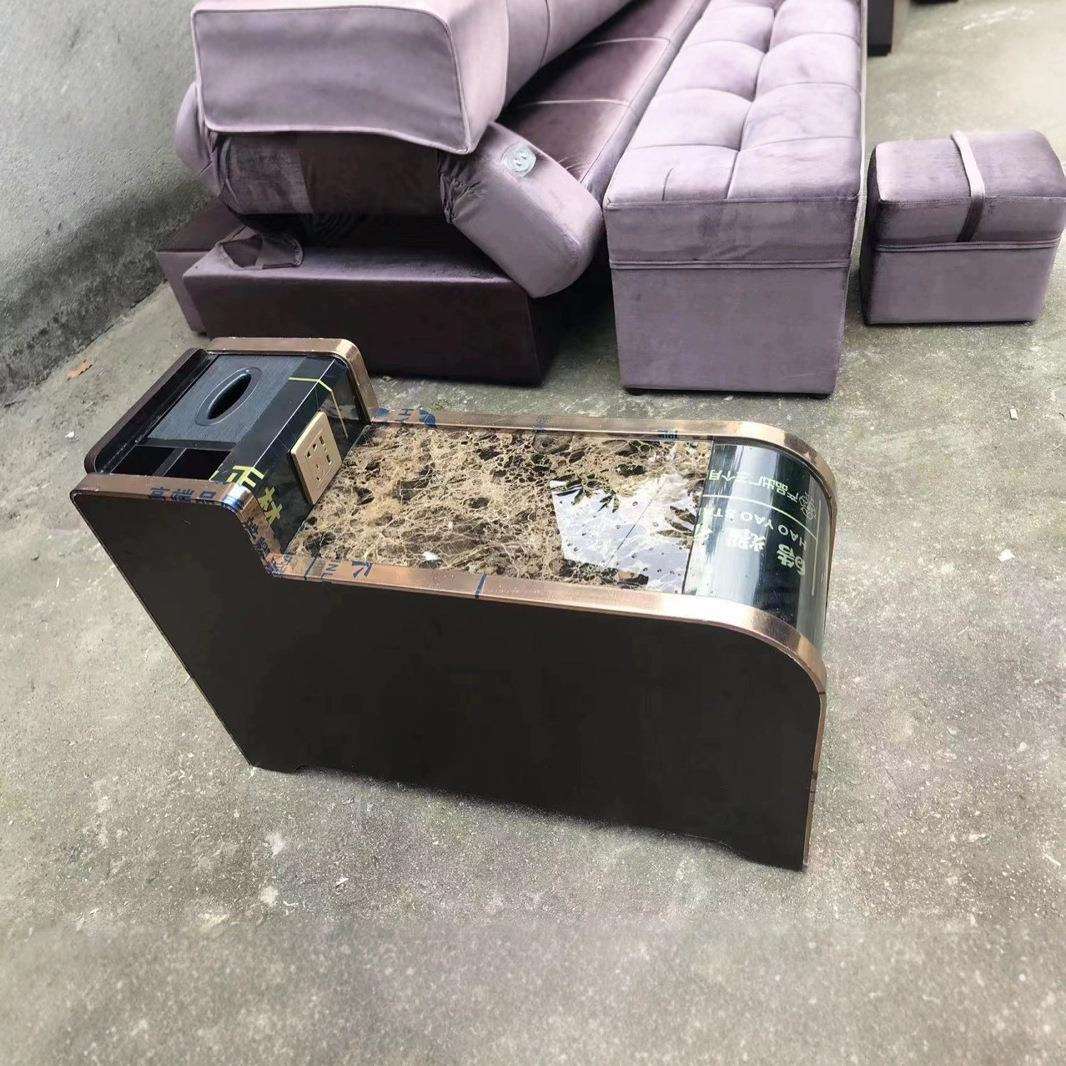 足疗茶几足浴柜桑拿美甲按摩床沙发茶水柜沐足洗脚店大理石茶几桌