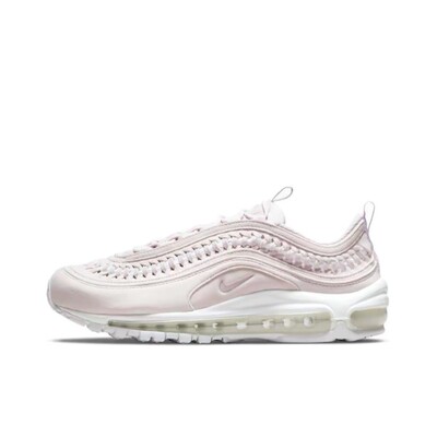 Nike耐克AirMax97LXWoven休闲跑步鞋女款粉白灰DC4144-500[WF]