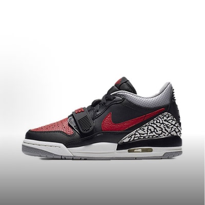nike耐克JordanLegacy312Low爆裂纹低帮篮球鞋红色CD9054-006[wf]