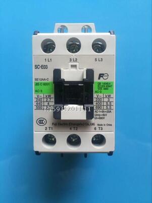 (常熟)富士 FUJI 交流接触器 SC-E03 12A AC220V接触器 库存特价