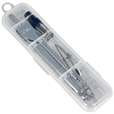 8601不锈钢圆规 1件套学生绘画圆规 制图工具 带铅笔芯