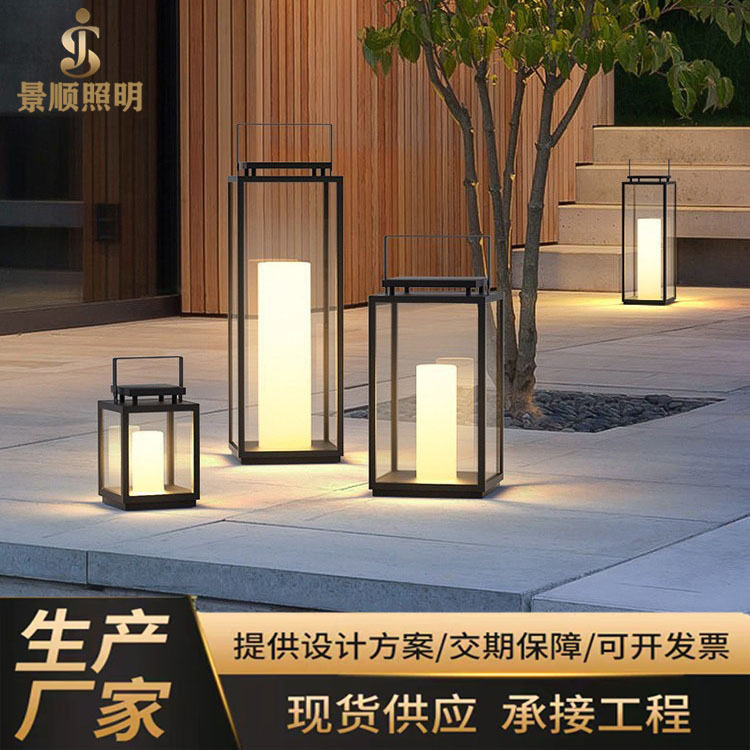 跨境网红太阳能庭院灯草坪灯路灯户外防水景观室外日式花园落地