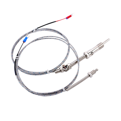 K/E型M6精密绝缘螺钉热电偶压簧式PT100热电阻M8温控仪测温线探头