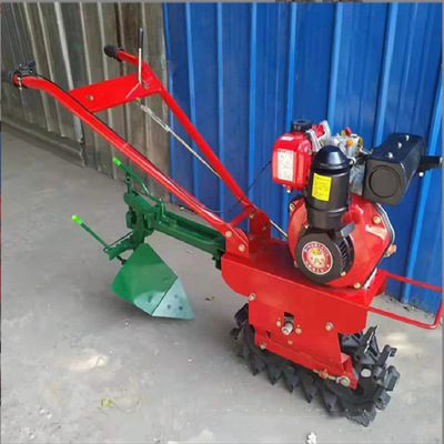 多功能小型履带微耕机手扶式农用旋耕机硬地深翻大棚开沟机犁田机
