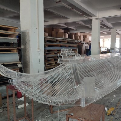 长廊凉亭户外庭院别墅走廊新农村文化景观休闲古建亚克力古亭屋檐