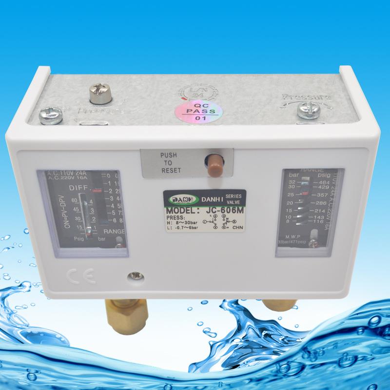 JC-606M两双压力鼓机械压力开关高低压波纹管压力控制器反馈开关