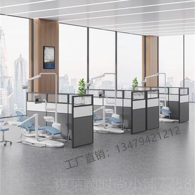 正品活动璃玻隔断公室车间移诊动折叠屏风挡办板口腔牙科所遮挡墙