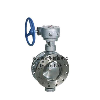 不锈钢D343X-W10/16P涡轮法兰蝶阀XP手动50蝶形DN250DN600寸工业