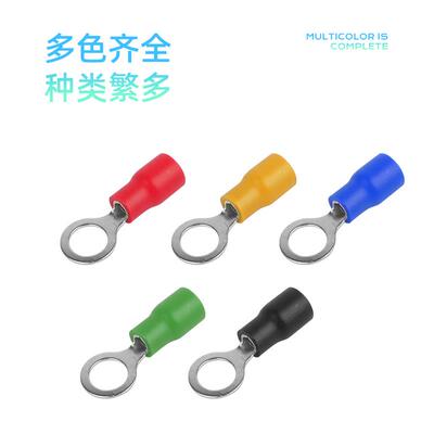 捷之创RV圆形O型预绝缘冷压接线端子 电线压线鼻铜鼻子线耳接头