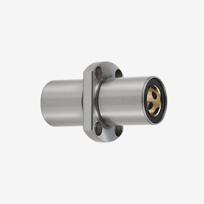 外钢内铜无油衬套加长中间切边法兰型 MFCNW LMHC6/8/10/12/13/16