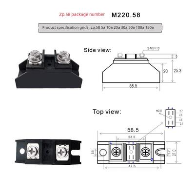 续流二极管ZP50A 100A 200A 300A 500A整流管1000V模块防反充