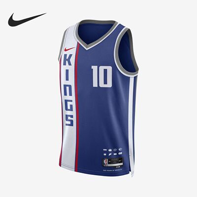 Nike/耐克萨克拉门托国王队男士夏季时尚球衣 DX8518-401