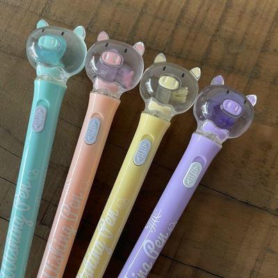 水母发光笔中性黑色笔顺滑 稀奇古怪的笔创意小众ins高颜值水母笔