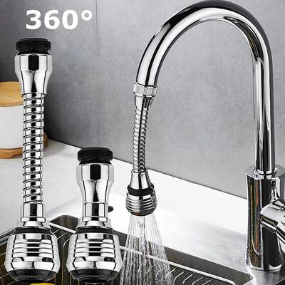 360 Adjustment Kitchen Faucet Extender Dual Mode Water Sav