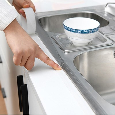 防水贴纸厨房卫生间水池水槽自粘防潮水盆防霉胶带防污边条美缝贴