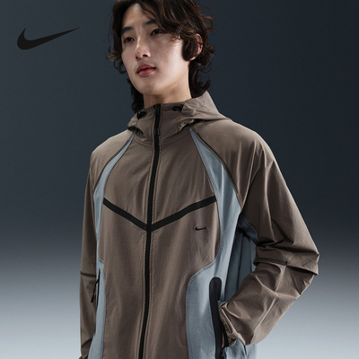 NIKE耐克男外套秋新款运动休闲训练潮流梭织连帽夹克 IH8462-289