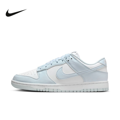 NIKE耐克女鞋板鞋2025夏新款 Dunk 白蓝耐磨低帮休闲鞋IB7311-