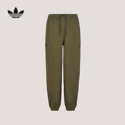 adidas阿迪达斯三叶草亲肤梭织运动慢跑裤26春男梭织长裤 KY5772