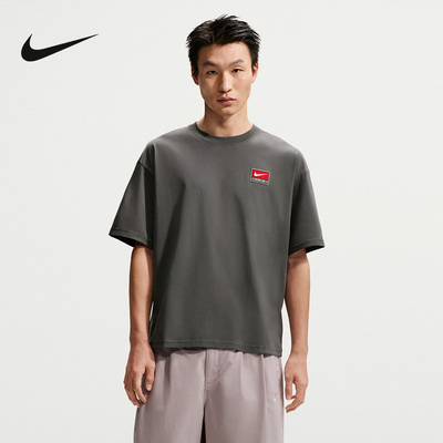 耐克NIKE2026夏季男子休闲运动上衣宽松舒适棉短袖T恤II4380-068