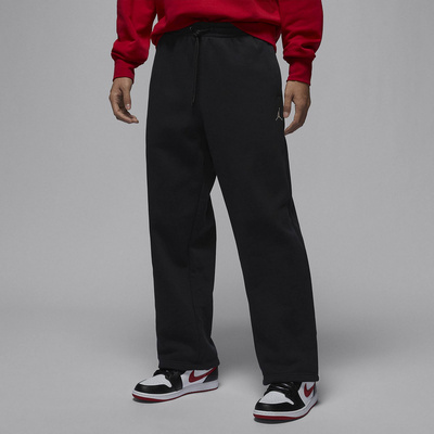 Jordan耐克男裤OVERSIZE风加绒宽松直筒长裤黑色卫裤IB7239-010