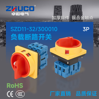 SZD11-32/300010 三相三线 带挂锁面板安装 主控切断负载断路开关