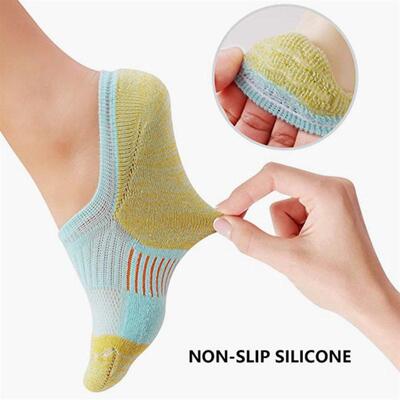 Women 6 Pair Socks Cushioned Cut Invisible Liner Multicolor