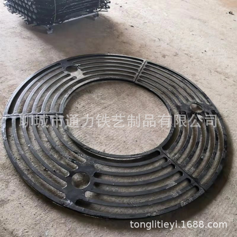 源头厂家球墨铸铁圆形护树盖板铁艺树围树坑树池树穴盖市政树篦子
