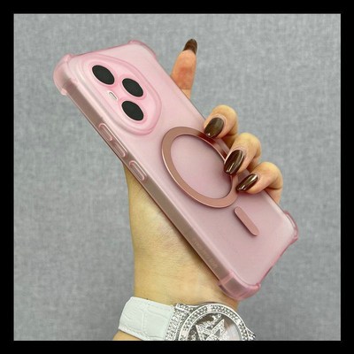 少女粉色防指纹透明适用vivoX200S手机壳X200四角加厚防摔X100ULT