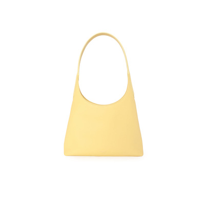 FIBRENO 小号牛皮HOBO包 平纹黄色DIECI HOBO BAG MINI BUTTER