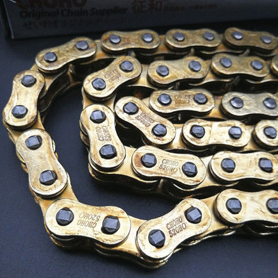摩托车征和O-ring链条520/525HOX型摩托车加厚链条金色油封链条