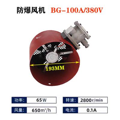 新款防爆变频风机电机散热通风机A型380vBG-90/100/132冷却风包邮
