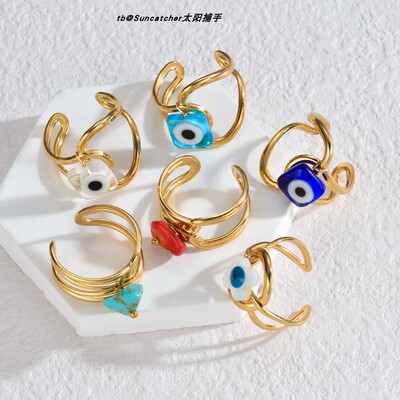 EvilEye恶魔之眼开口戒指