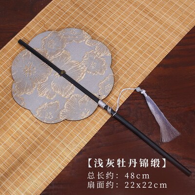 金榜古风箭竹腰扇汉服团扇中国风流苏可卷曲折扇古典便携挂腰扇子