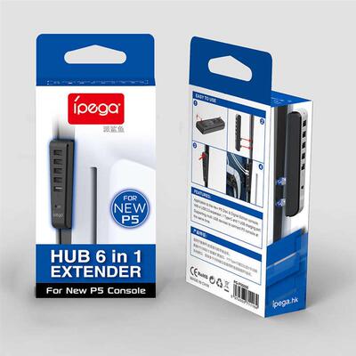 IPEGA  PS5 slim 集线器 PS5 SLIM USB 扩展器  PS5 USB HUB 扩展