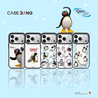 CASEBANGx pingu联名去哪鹅系列适用iPhone17ProMax/17Pro/17e/16promax/16pro可拆卸磁吸背板新款苹果手机壳