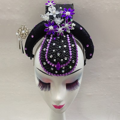 快速发货古典舞蹈头饰傣族舞蹈头饰艺考剧目舞蹈头饰民Z族舞蹈头