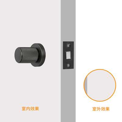 单面锁带锁体KRTW7685卧室内通用静音隐形锁具斜舌木门房间门把手