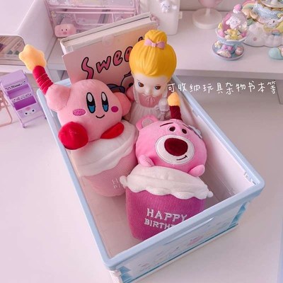 Transparent Folding Desktop with LidI Kulomi Gui Dog Storage