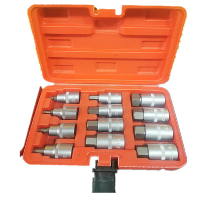 12PC1/2规格滚花压批套筒气动汽修组套五金工具