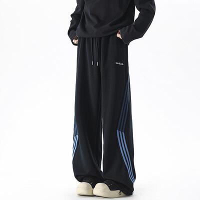 2024新款加绒垂感直筒卫裤