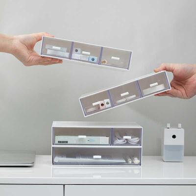 desktop storage drawer type coetic storage box desk stora