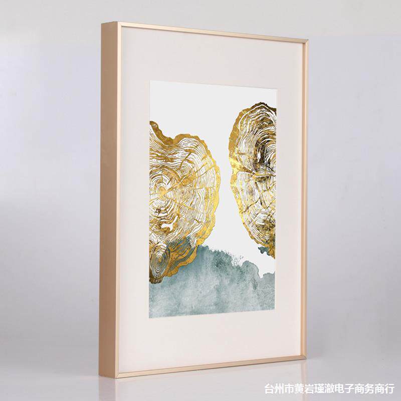 立体高厚简约窄边铝合金画框边框广告海报框挂墙金属相框