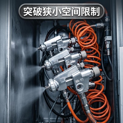 WA-101往复机喷头流水线压送式喷漆枪WA-200喷头自动油漆喷枪涂料