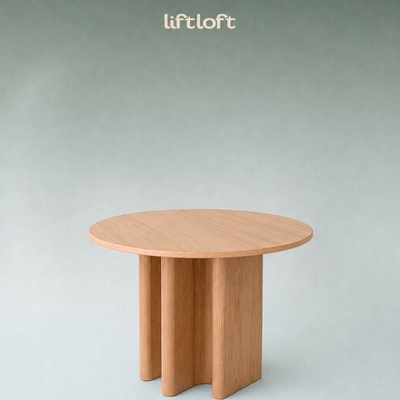 LiftLoft圆桌白橡木纯色新款