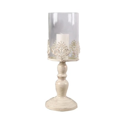 Elegant Carved Pattern Candle Holder Meta Stand CandXle Cand