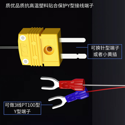 K型铠装热电偶电热偶WRNK-191可弯曲Pt100/E/J/T型温度传感器探头
